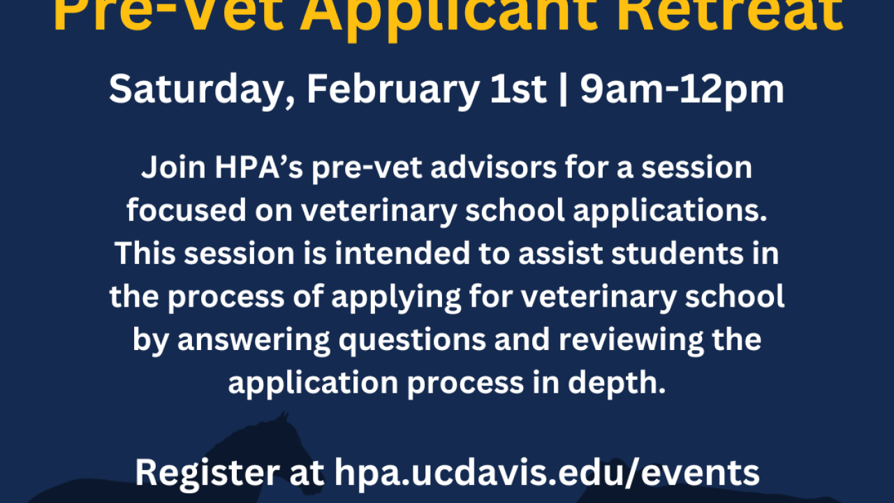 Pre-Vet Applicant Retreat | College of Biological Sciences